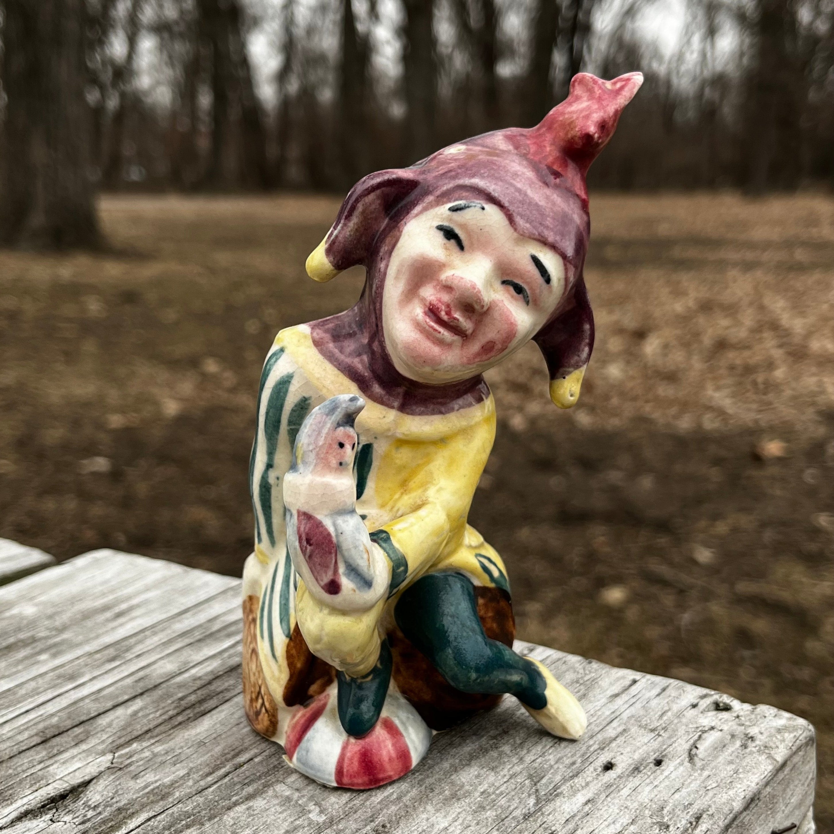 Vintage ceramic jester planter. – Sad Heart Vintage