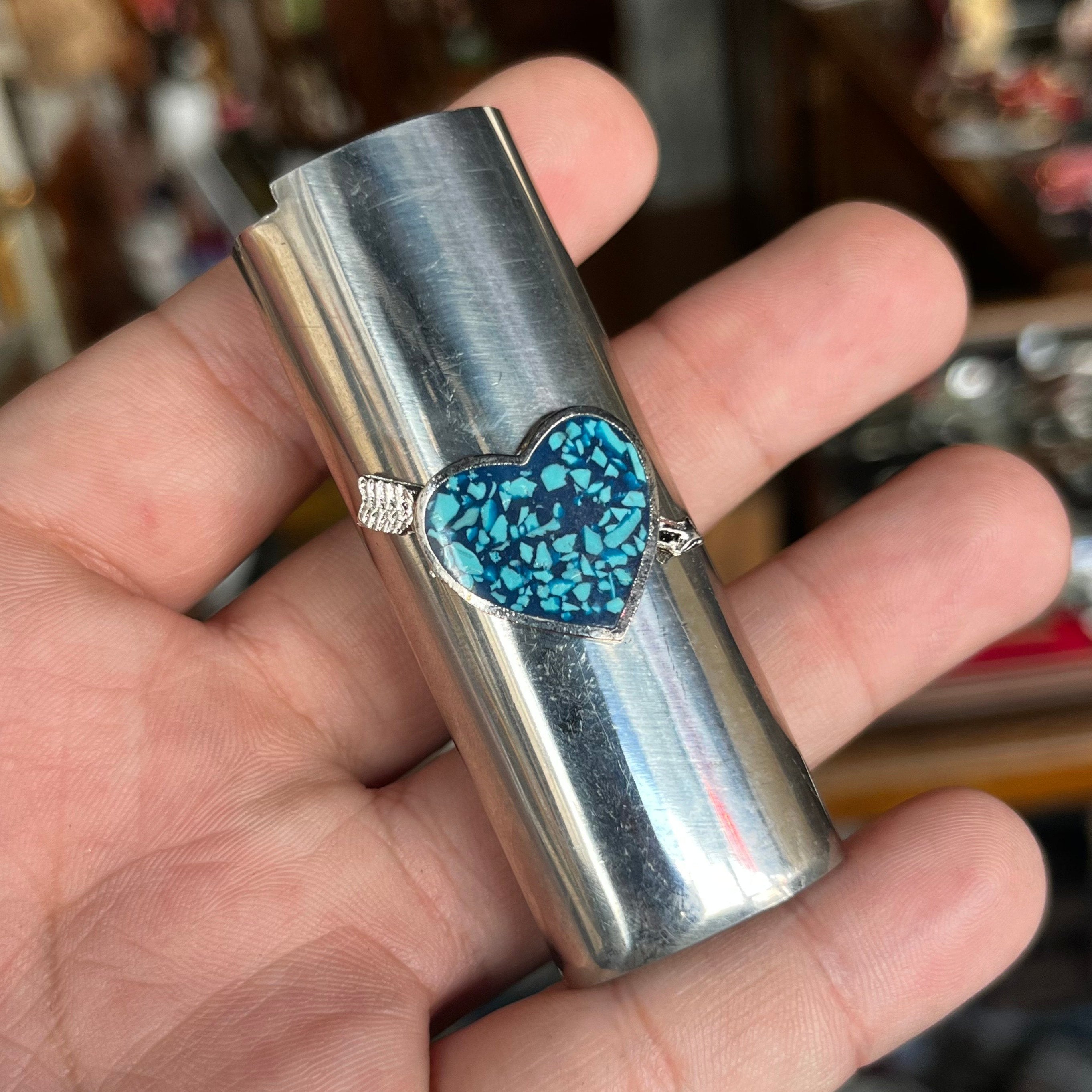 1980s Heart lighter sleeve. – Sad Heart Vintage