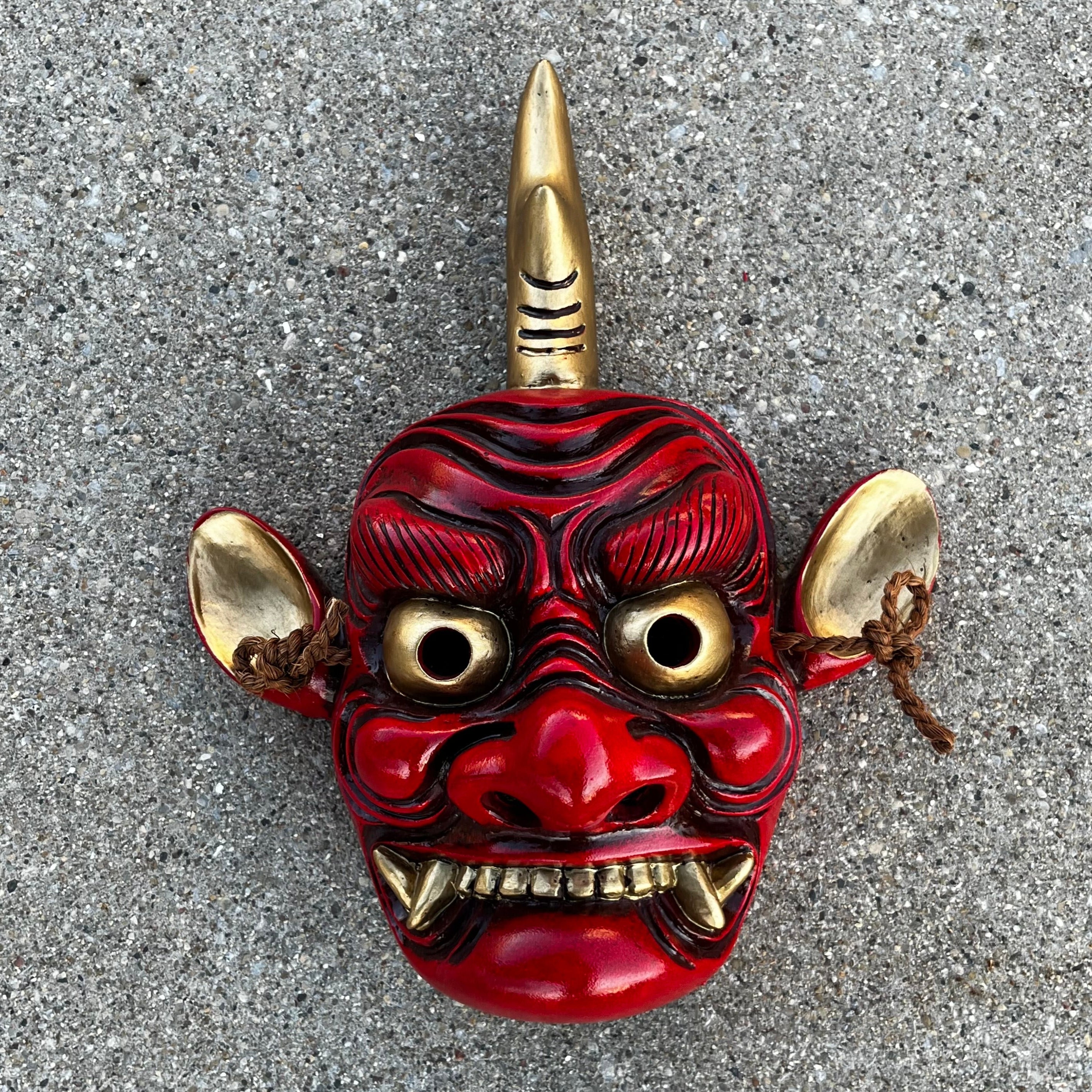 1980s Red Oni mask. – Sad Heart Vintage
